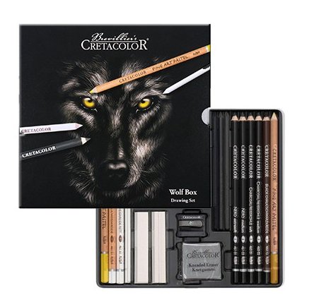 Zestaw Szkicowy Wolf Box 25 Elementów Cretacolor - Inna marka | Sklep ...