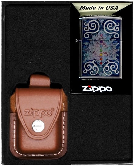 Zestaw Zapalniczka ZIPPO LOTUS FLOWER DESIGN Prezentowy No2 - Zippo ...