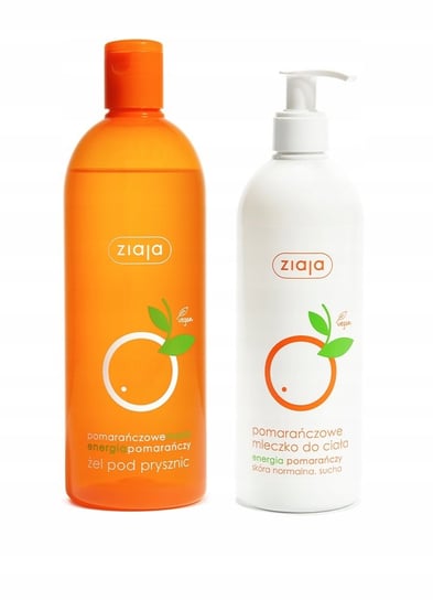 ZIAJA ZESTAW: mleczko do ciała+żel myjący, POMARAŃCZA | Sklep EMPIK.COM