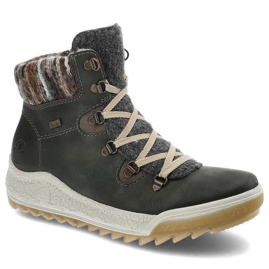Zielone Botki Rieker Damskie Ocieplane Obuwie - Rieker | Moda Sklep ...