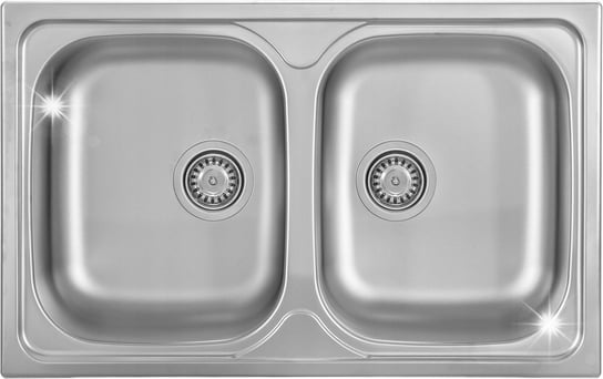 Zlewozmywak KERNAU KSS G 804 2B Smooth Nablatowy - Inna marka | Sklep ...