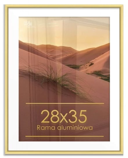 Złota rama aluminiowa 28x35 cm - Nice Wall | Sklep EMPIK.COM