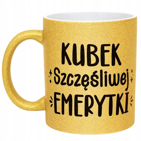 Złoty kubek brokatowy Z okazji Emerytury Dla Emerytki Prezent - Bullz | Sklep EMPIK.COM