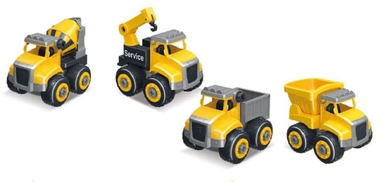 ŻÓLTE AUTO BUDOWLANE DO SKRĘCANIA DLA DZIECI - Inna marka | Sklep EMPIK.COM