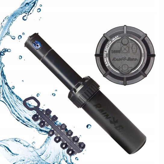 Zraszacz rotacyjny Rain Bird - 5004 SAM PC - 15,2 m + drzewko 12 dysz ...