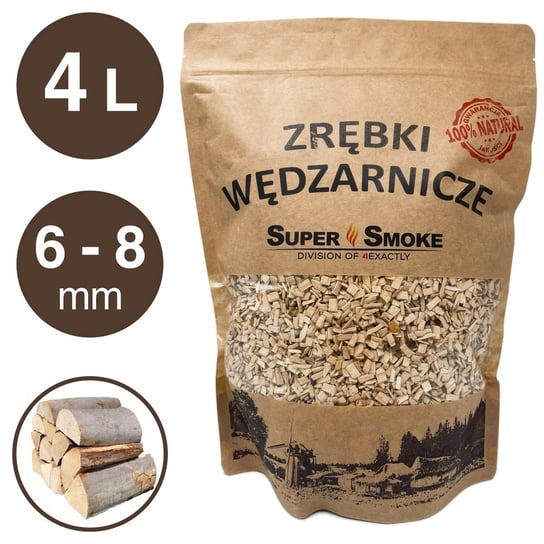 Zrębki wędzarnicze BUKOWE Zrębki BUKOWE wiórki do wędzenia 4 Litry ...