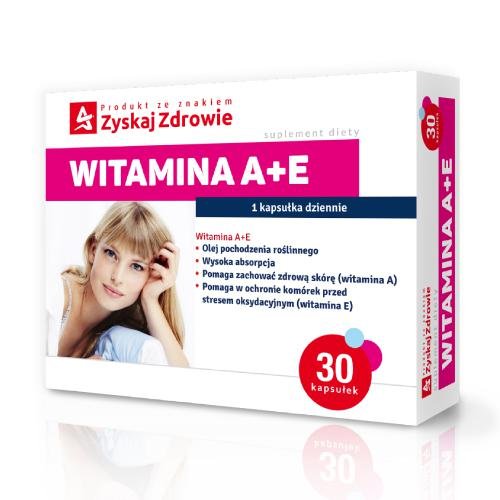 Zyskaj Zdrowie, Witamina A+E, 30 kapsułek | Sklep EMPIK.COM