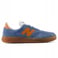 NEW BALANCE SPORTOWE MĘSKIE NIEBIESKIE Z POMARAŃCZOWYM LOGO 37,5 OPA ...