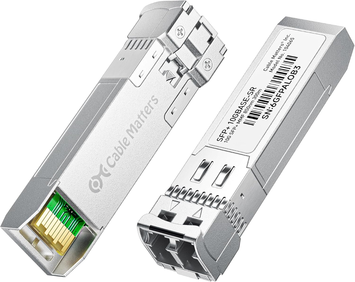 TRANSCEIVER 2 SZTUKI SFP+ 10GBASE-SR LC 10G MODUŁ ŚWIATŁOWODOWY - Inna ...